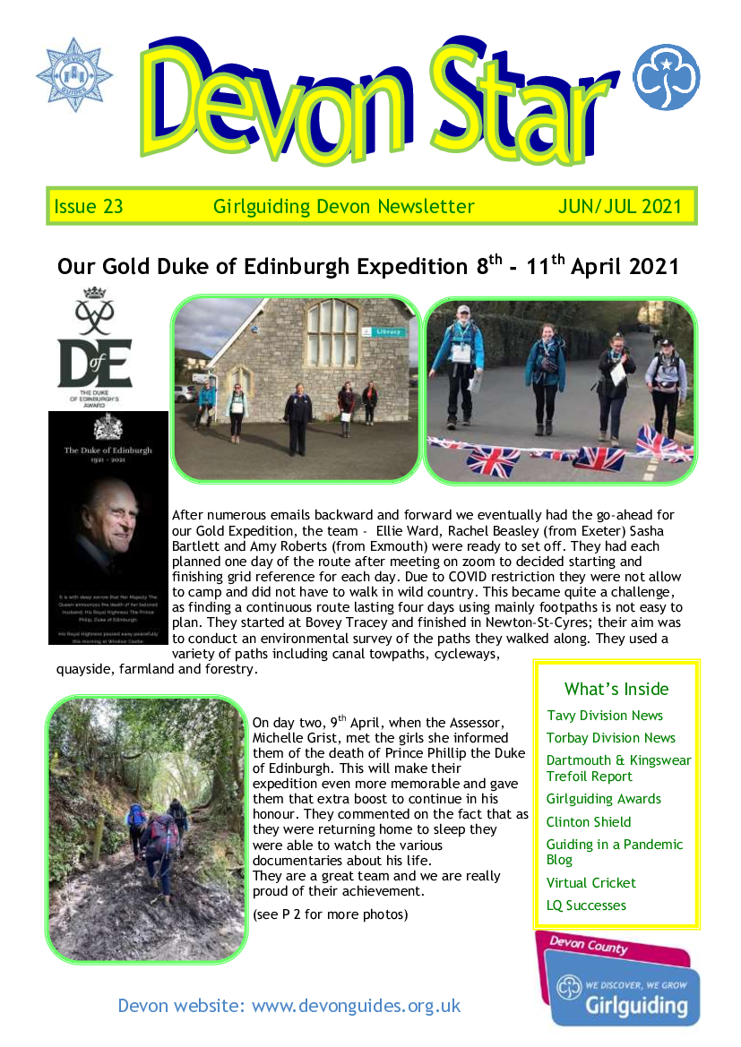 Devon Star Jun 2021 - Jul 2021 | Girlguiding Devon