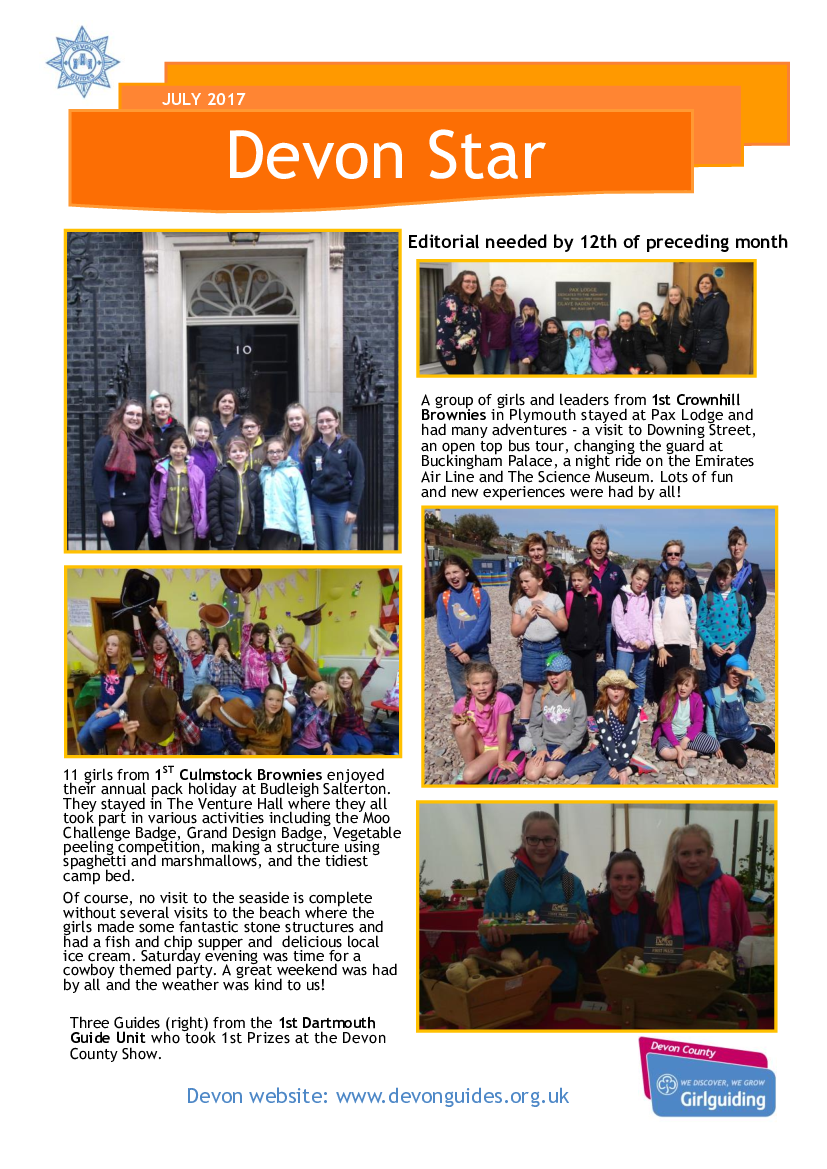 Devon Star Jul 2017 | Girlguiding Devon