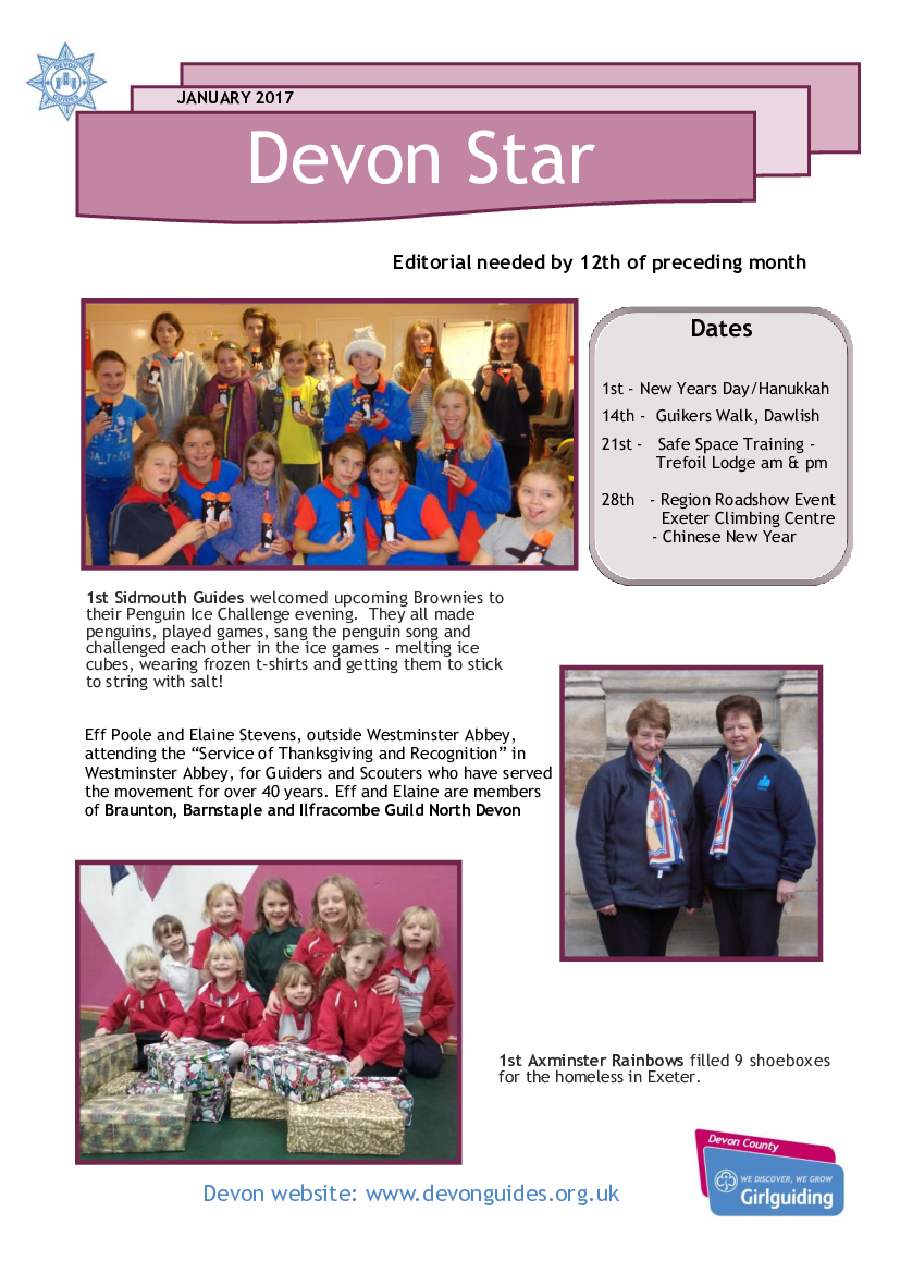 Devon Star Jan 2017 | Girlguiding Devon