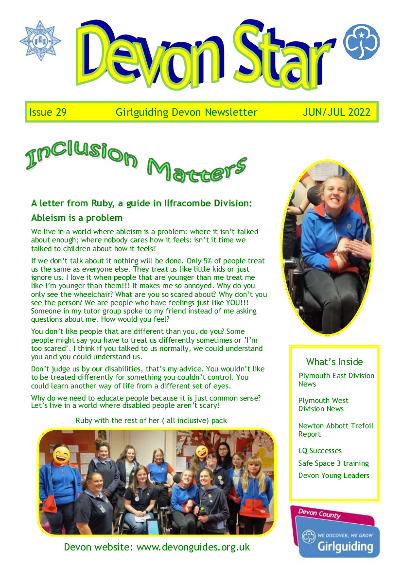 Devon Star Jun 2022 - Jul 2022 | Girlguiding Devon